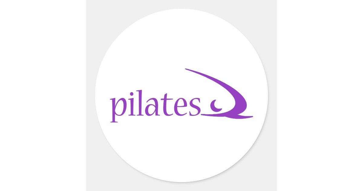 Pilates Design! Classic Round Sticker | Zazzle