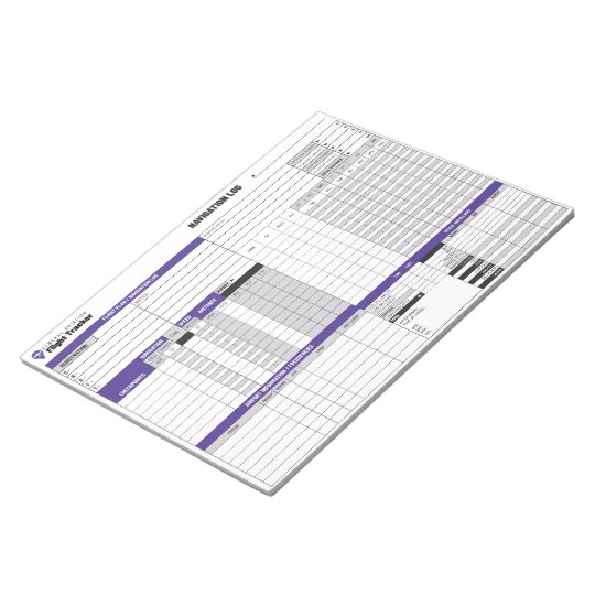 Pilot Navigation Log Notepad | Zazzle.co.uk