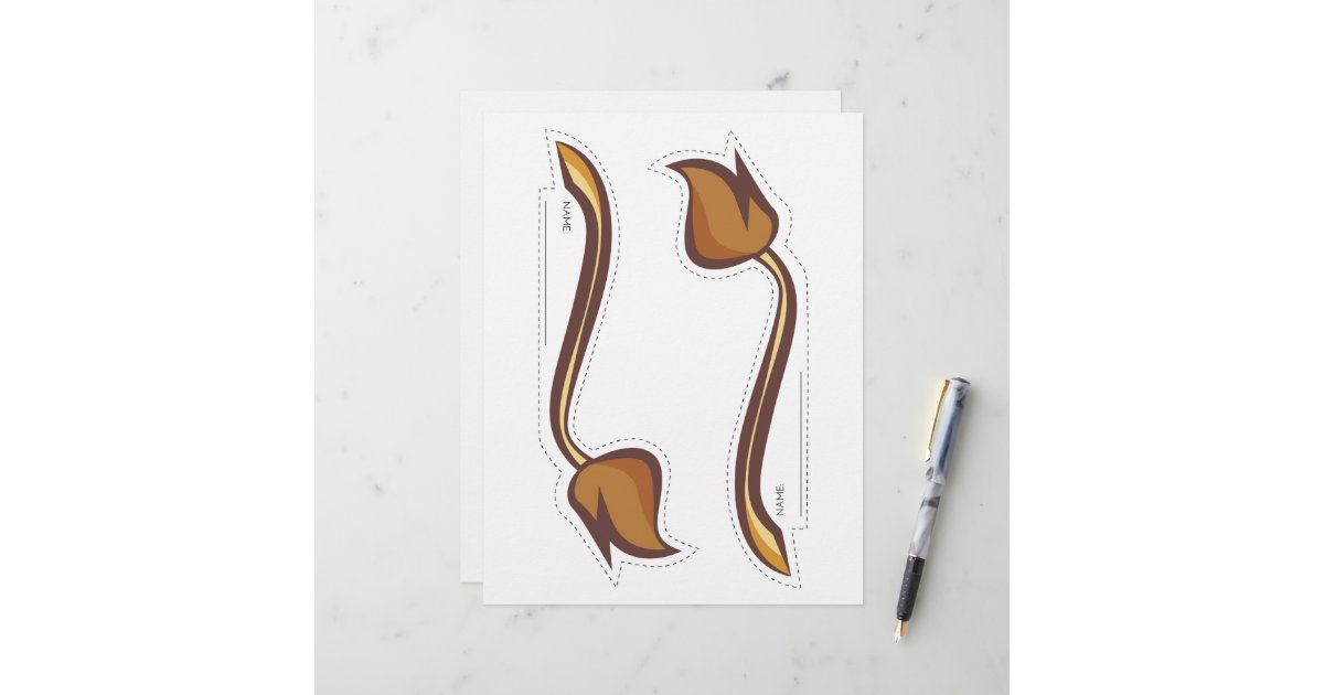 Pin the Tail on the Lion - TAILS (8.5x11) Custom Letterhead | Zazzle