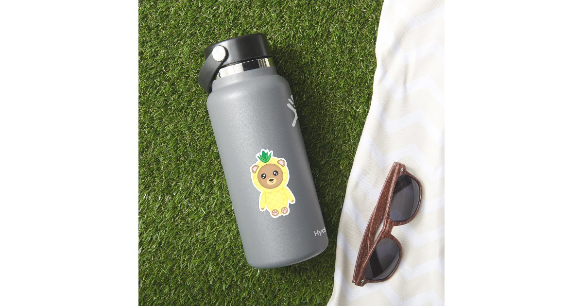 Pineapple Bear Sticker | Zazzle