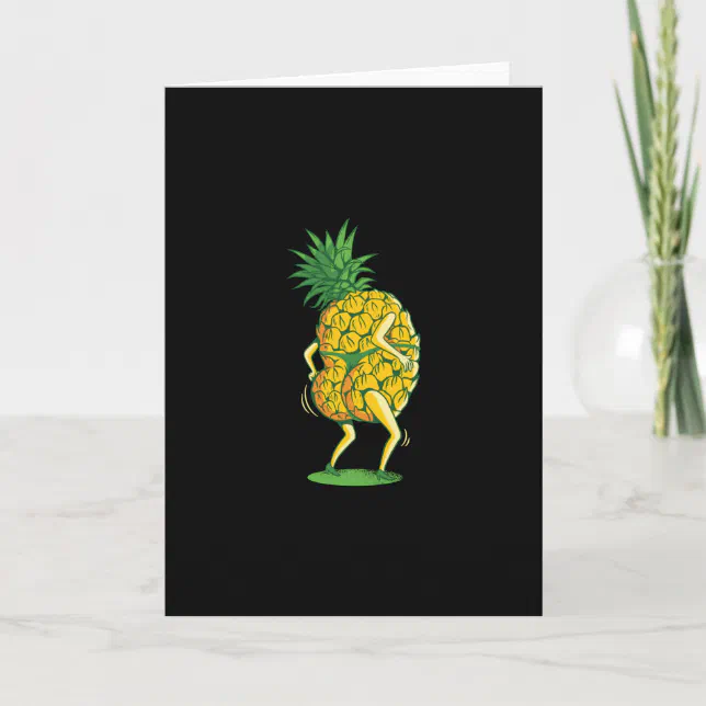 Pineapple Dancing Card | Zazzle