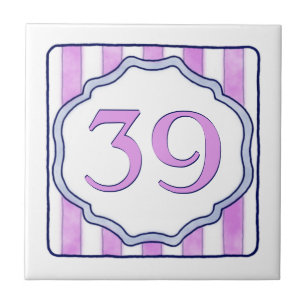 House Numbers Decorative Ceramic Tiles | Zazzle.co.uk