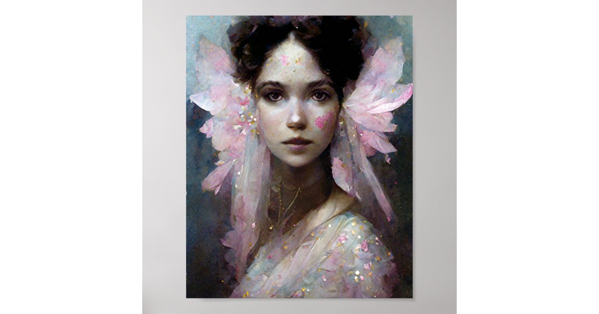 Pink Fae 3 Fantasy Art Poster | Zazzle