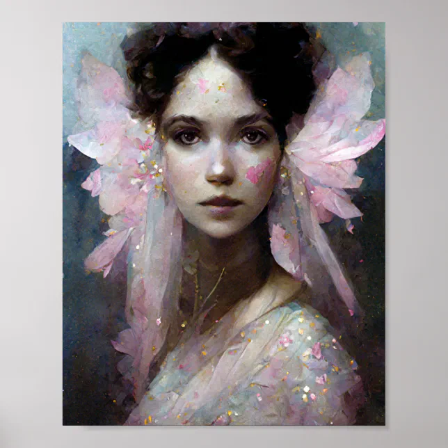 Pink Fae 3 Fantasy Art Poster | Zazzle
