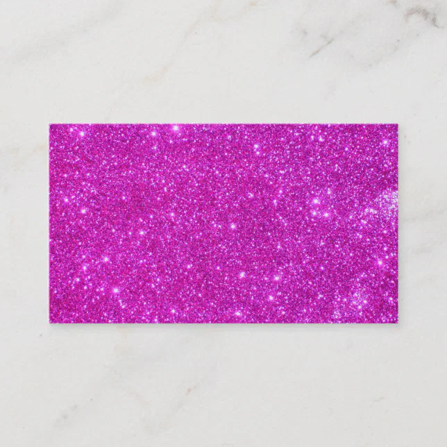 Pink Glitter Sparkly Business Cards | Zazzle