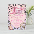 Pink Glittter Boots and Bling 20th Birthday Invitation | Zazzle