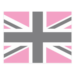 Pink Union Jack Postcards | Zazzle UK