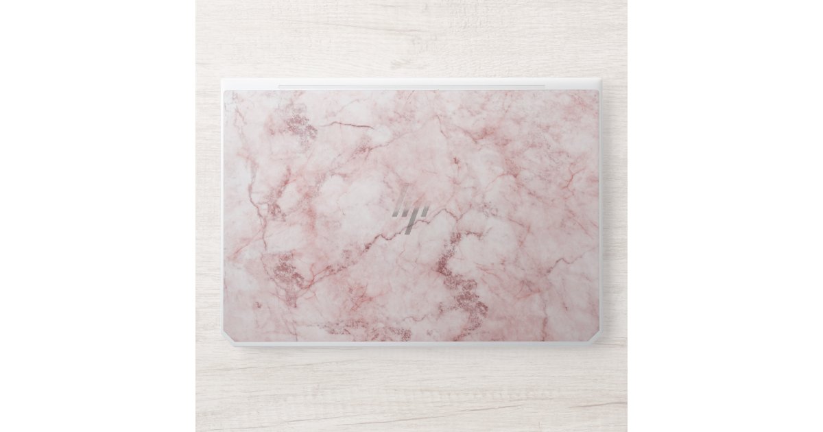 Pink Marble HP Laptop Skin | Zazzle