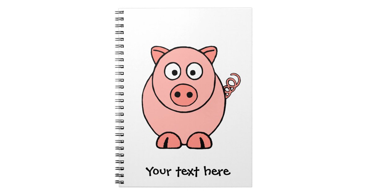 Pink Pig Notebook | Zazzle