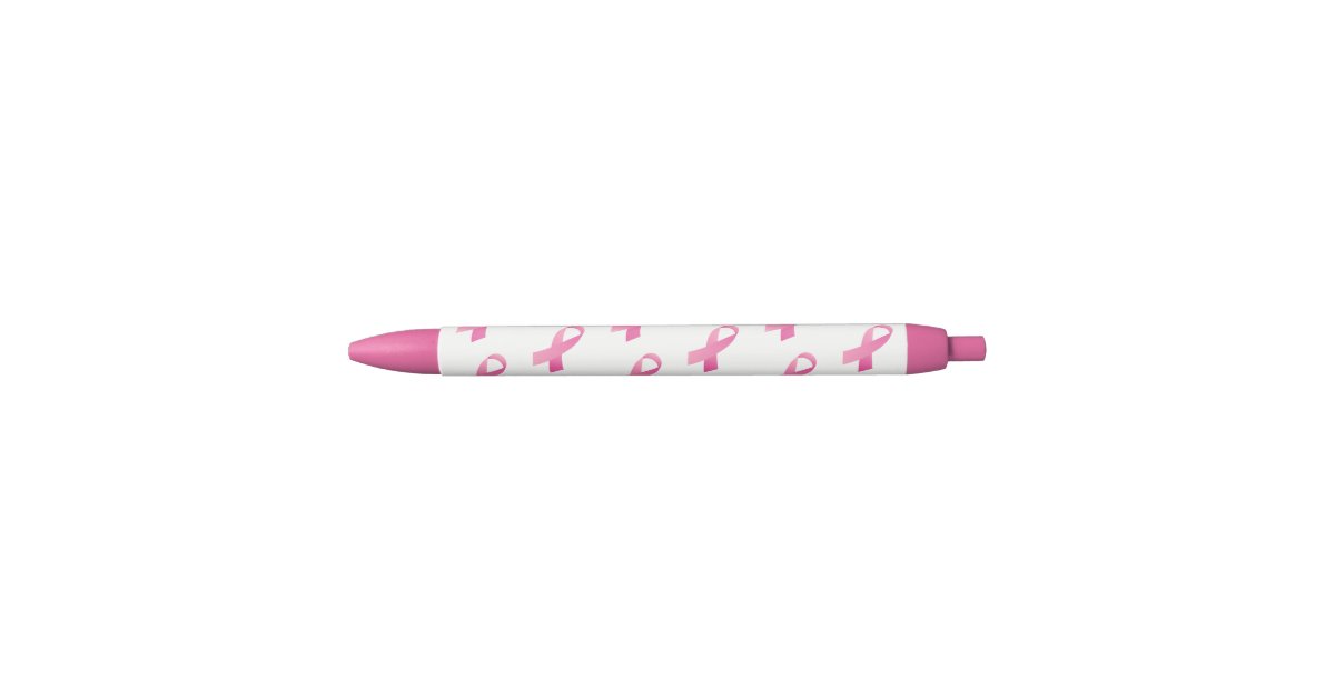 Pink Ribbon Pen, Black Inck Black Ink Pen | Zazzle