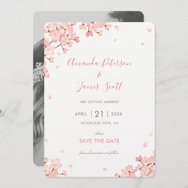 Japanese Sakura Invitations | Zazzle UK