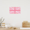 Pink Union Jack/Flag Poster | Zazzle