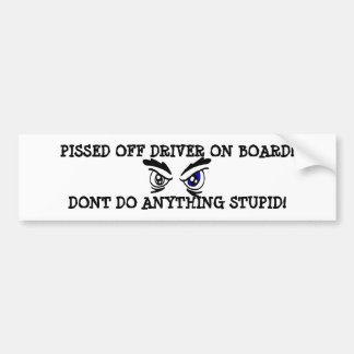 Bad Driver Bumper Stickers - Car Stickers | Zazzle.co.uk