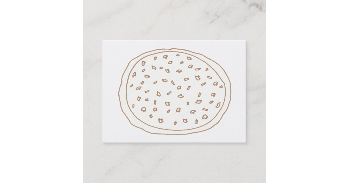 Pizza and toppings Colouring Business Cards | Zazzle