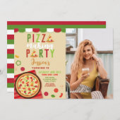 Pizza Making Party Birthday Party Photo Invitation | Zazzle