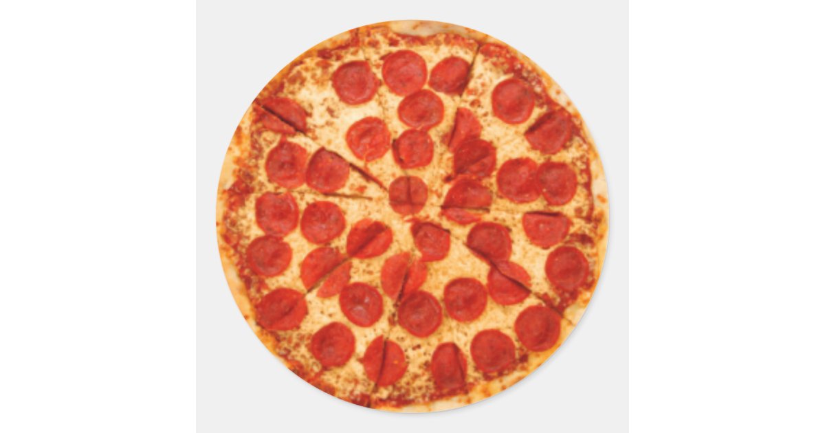 Pizza Pie Classic Round Sticker | Zazzle