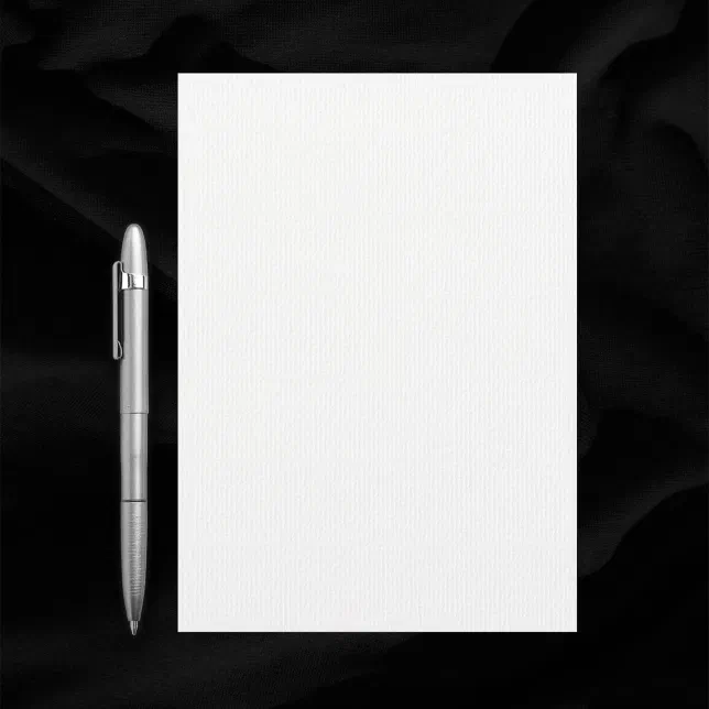 Plain Blank White Laid Paper 100lb Wedding Invitation | Zazzle