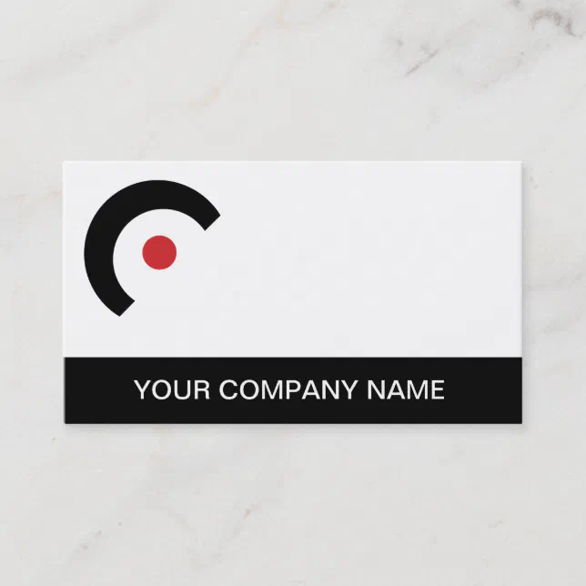 Plain Business Card Logo Simple Logos | Zazzle