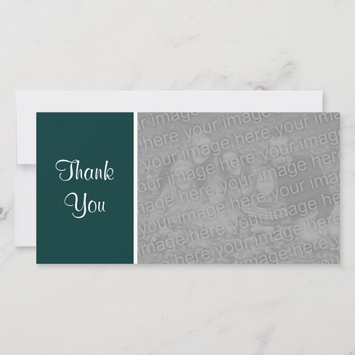 Plain Colour - Thank You - Dark Green | Zazzle.co.uk