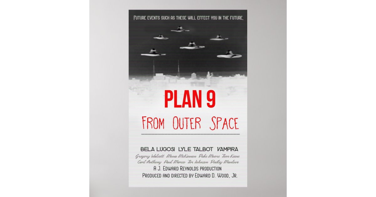Plan 9 From Outer Space Poster | Zazzle