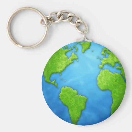 Planet Earth Keychain | Zazzle.co.uk