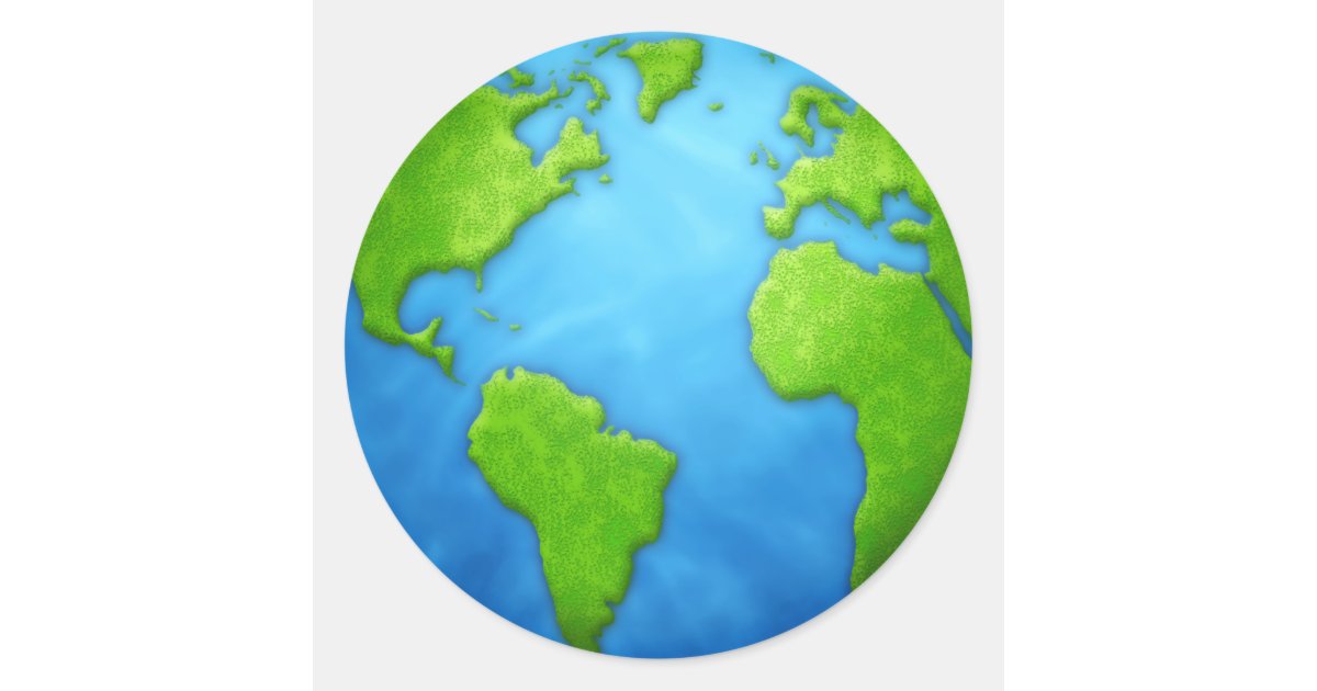 Planet Earth Sticker | Zazzle.co.uk