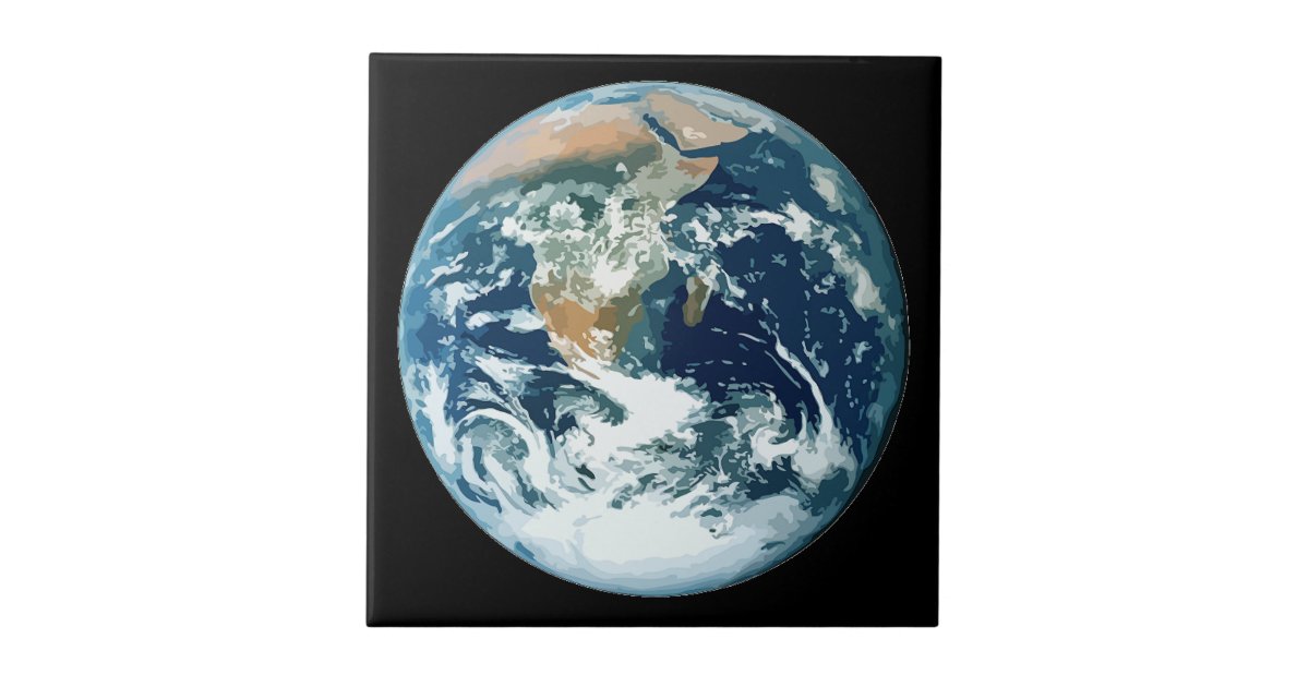 Planet Earth Tile | Zazzle