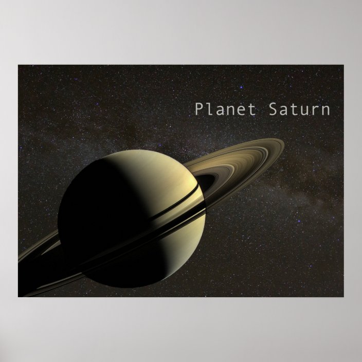 Planet Saturn Poster | Zazzle.co.uk