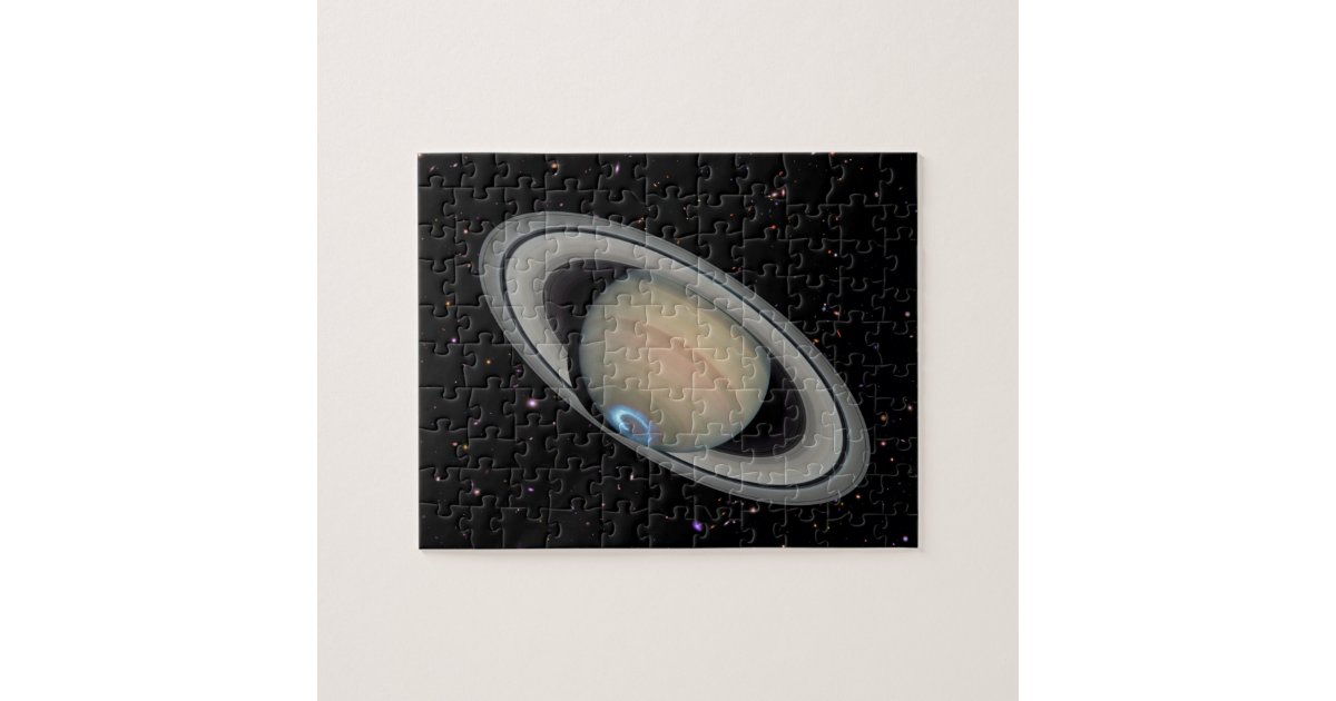 Planet Saturn Starry Sky Jigsaw Puzzle | Zazzle