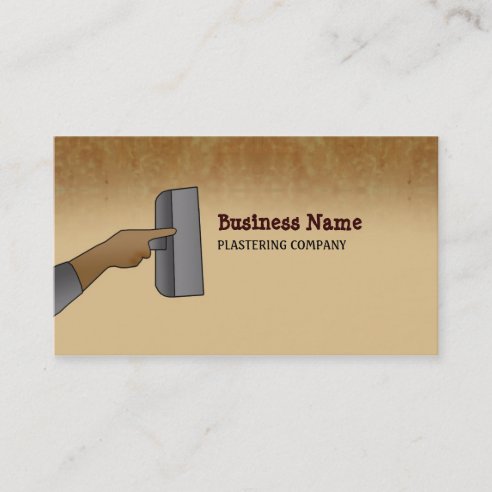 Plastering Business Cards | Zazzle UK