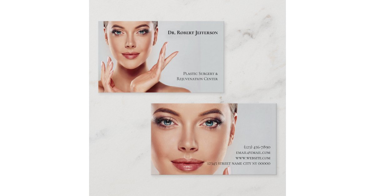 Plastic Surgery & Rejuvenation Centre Business Card | Zazzle