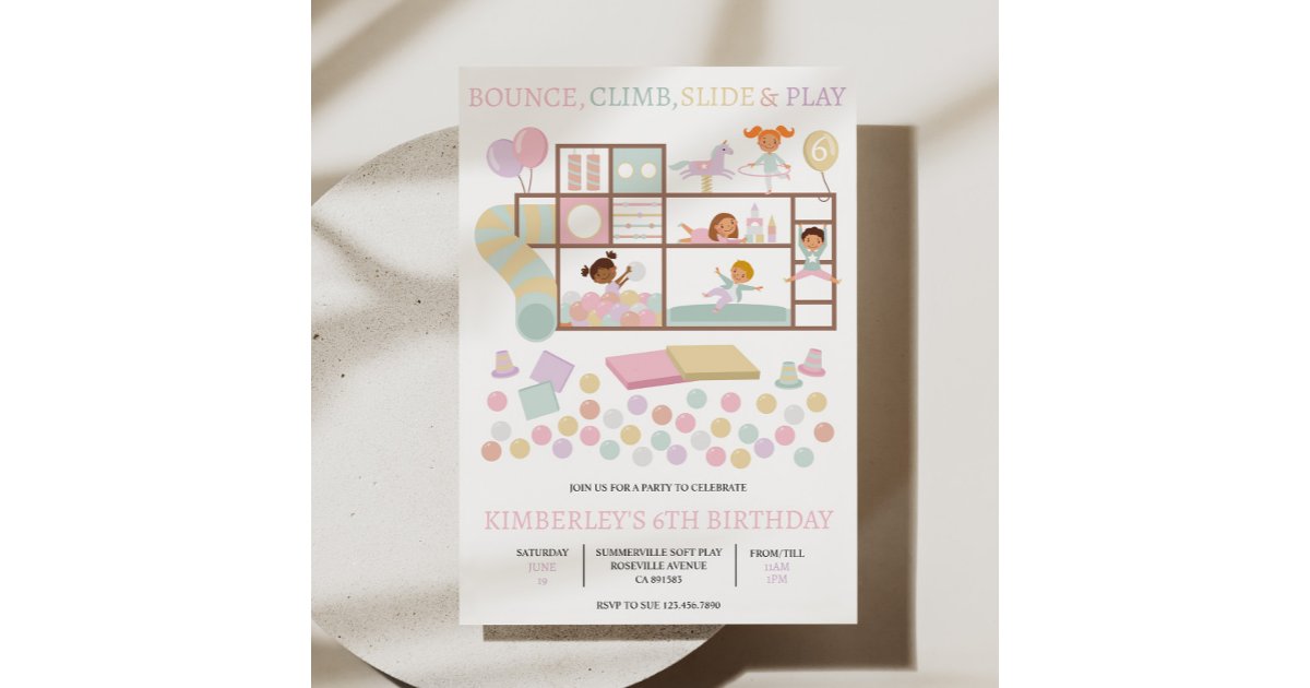Play Centre Birthday Party Invitation | Zazzle