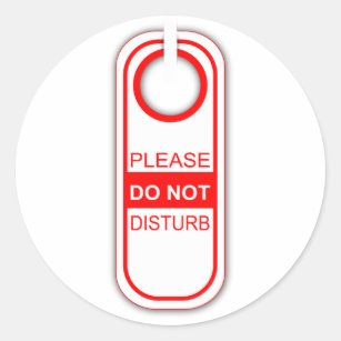 Do Not Disturb Stickers & Labels | Zazzle UK