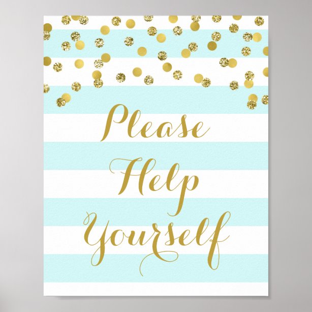 Please Help Yourself Posters & Prints | Zazzle UK