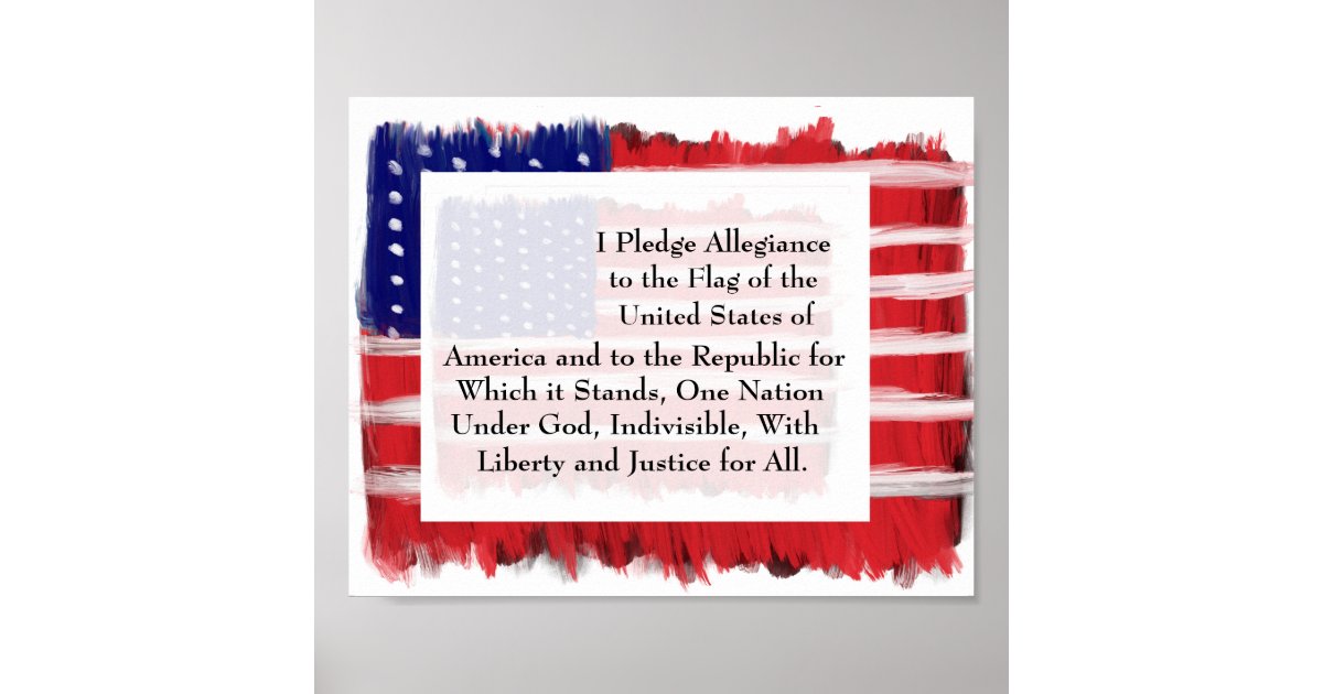 Pledge Of Allegiance Poster | Zazzle