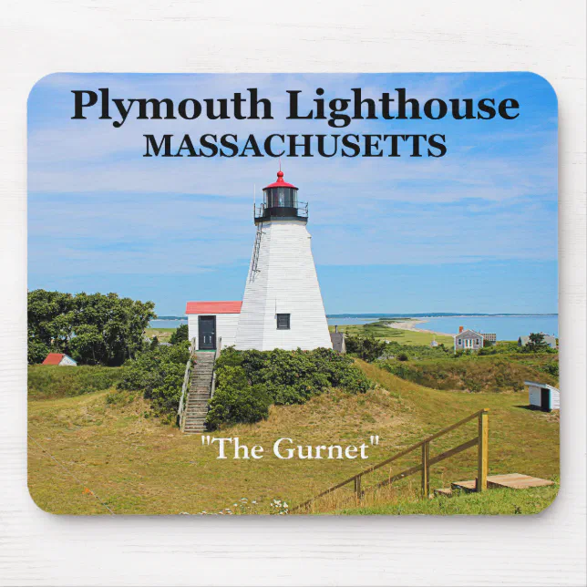 Plymouth Lighthouse, "The Gurnet", MA Mousepad | Zazzle