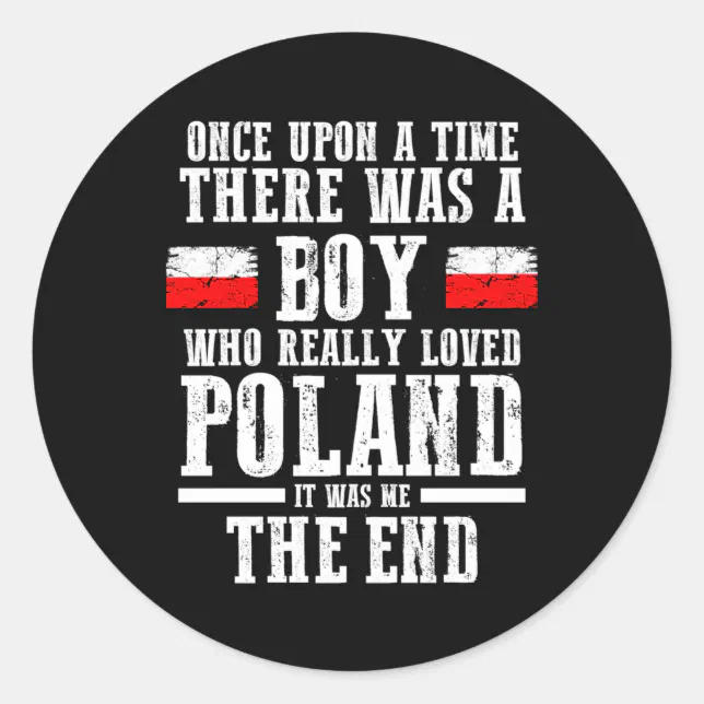 Poland Polish Flag Classic Round Sticker | Zazzle