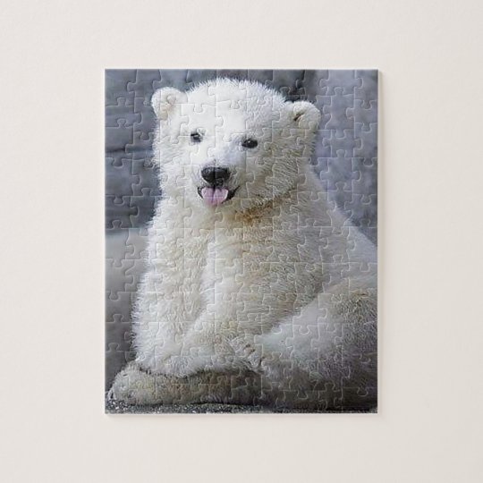 Polar Bear Cub Jigsaw Puzzle | Zazzle.co.uk