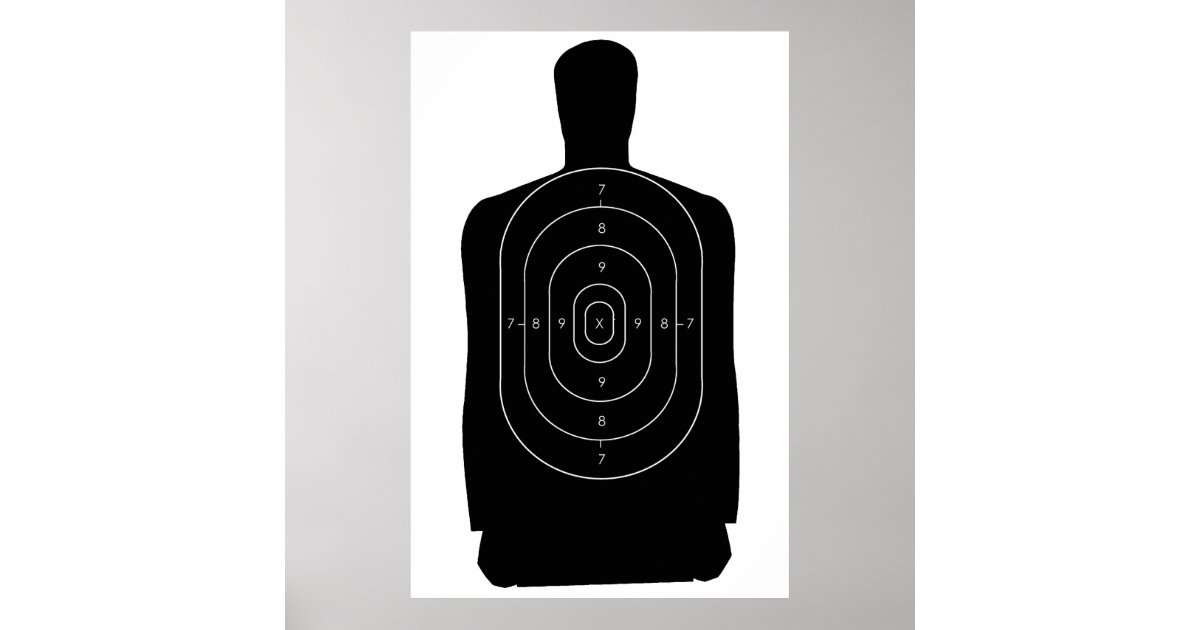 Police Human Target Poster | Zazzle