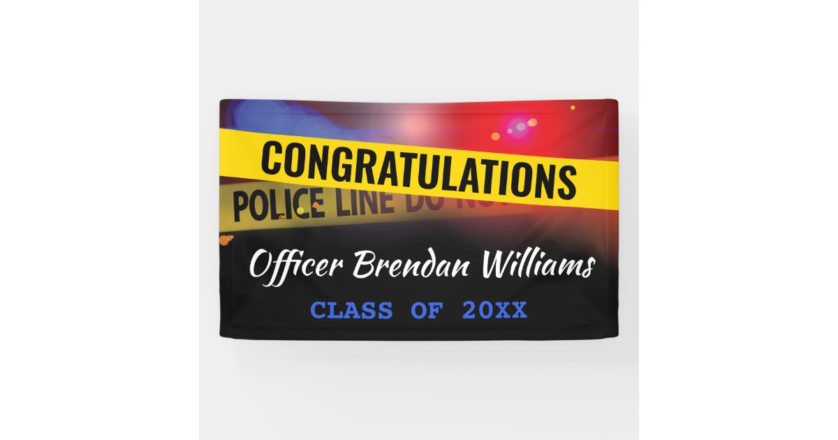 Police Law Enforcement Banner | Zazzle.co.uk