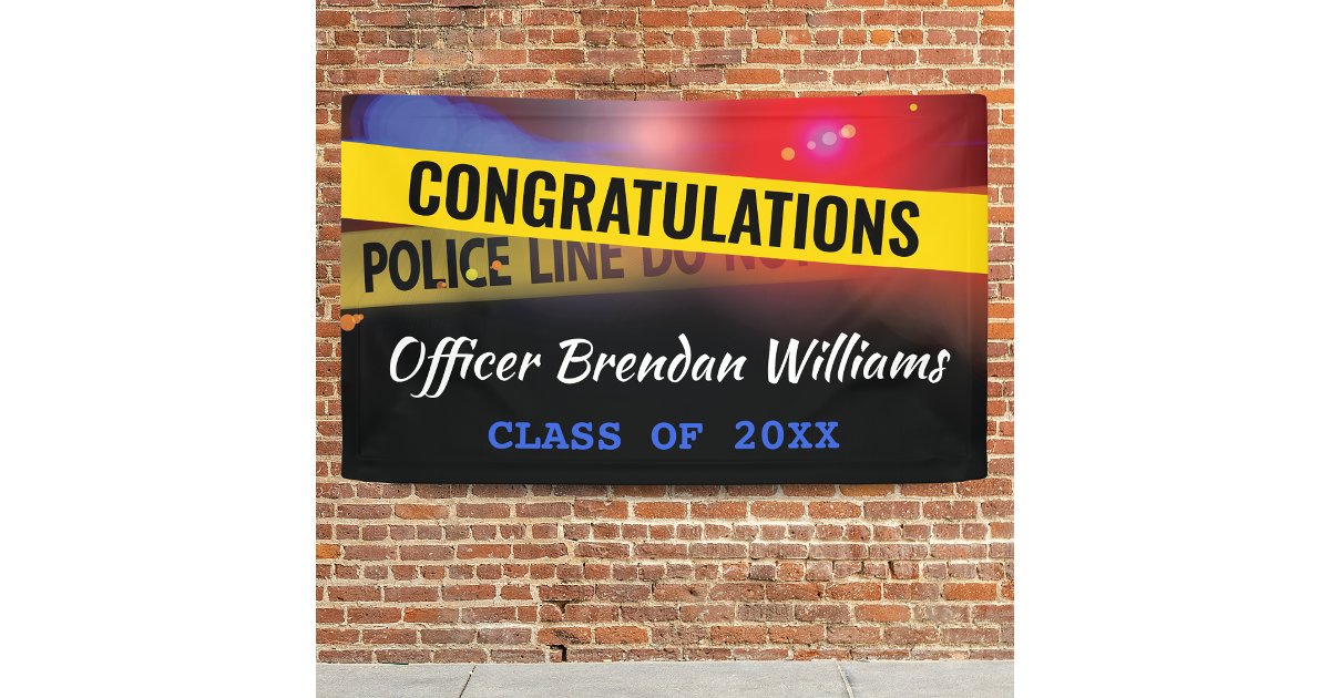 Police Law Enforcement Banner | Zazzle