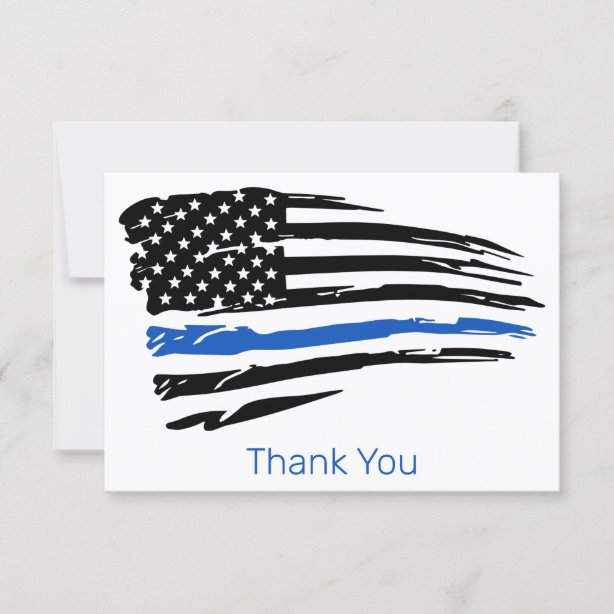 Thin Blue Line Cards & Templates | Zazzle UK