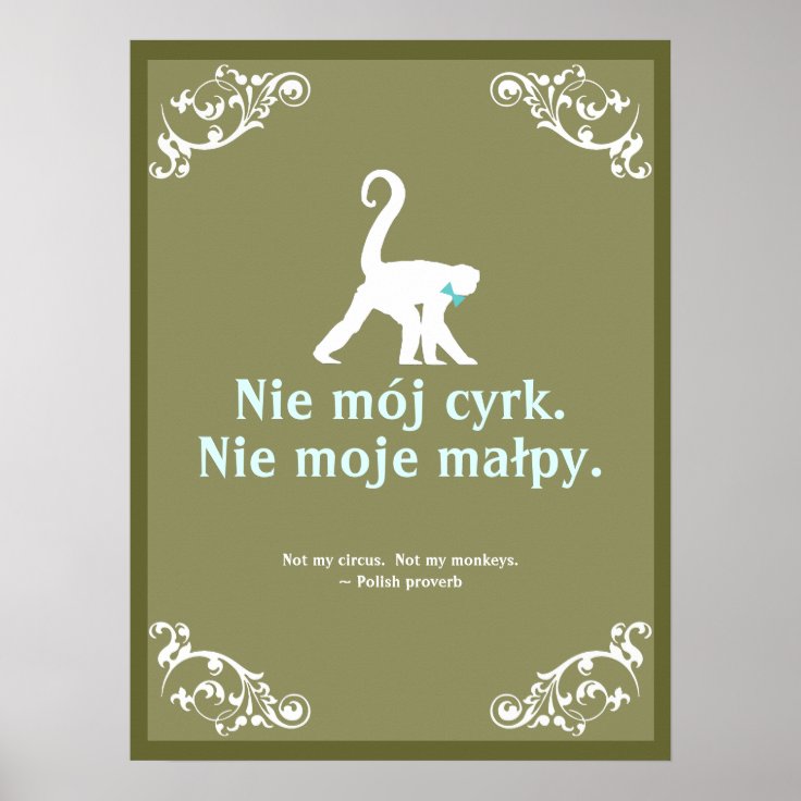 Polish Proverb Poster | Zazzle