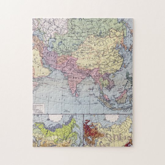Political Map | Asia Jigsaw Puzzle | Zazzle.co.uk
