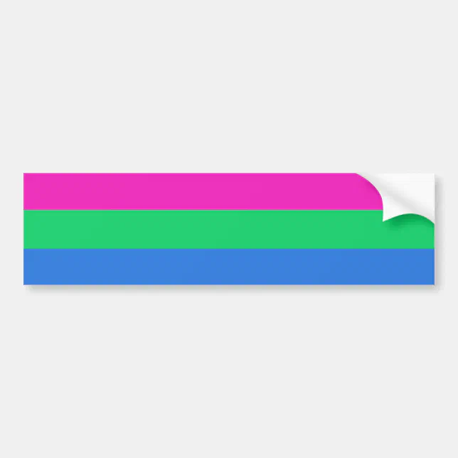 Poly Pride Bumper Sticker | Zazzle