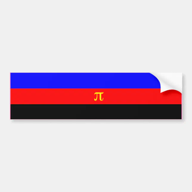 POLYAMORY PRIDE FLAG BAR BUMPER STICKER | Zazzle