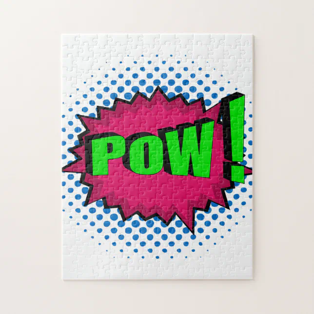 Pop Art Comic Pow! Jigsaw Puzzle | Zazzle
