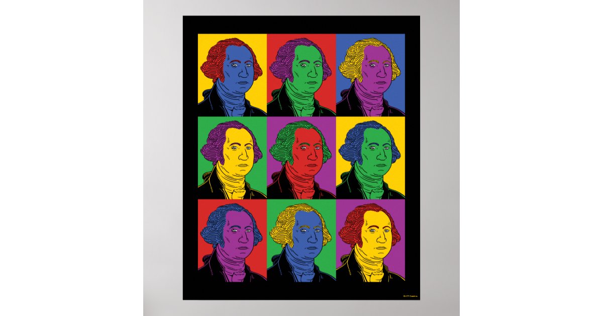 Pop Art George Washington Poster | Zazzle