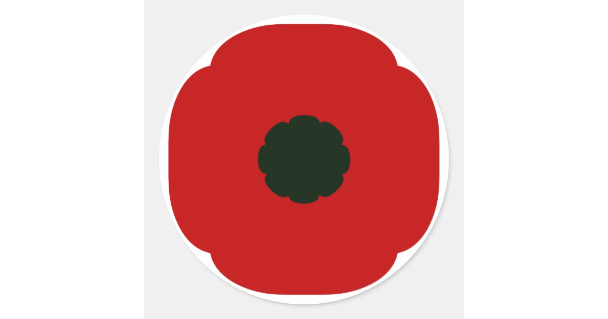 Poppy Stickers | Zazzle.co.uk