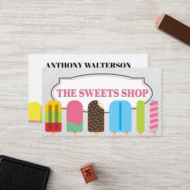 Popsicles and Ice Cream Loyalty Card | Zazzle